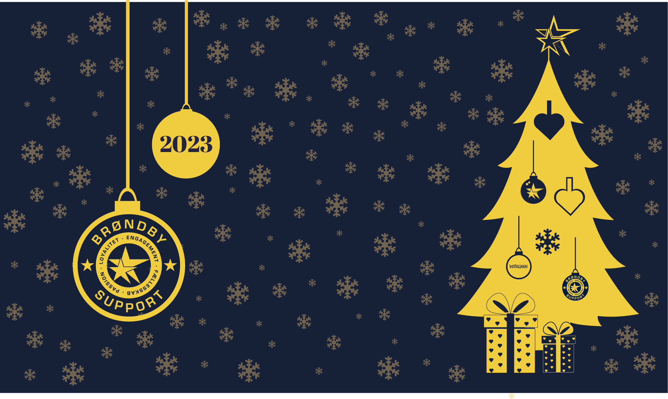 Glædelig gul jul & et godt blåt nytår - Brøndby Support